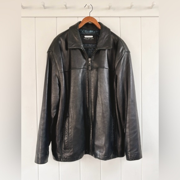 Andrew Marc | Jackets & Coats | Andrew Marc Leather Jacket Black Men Xl ...